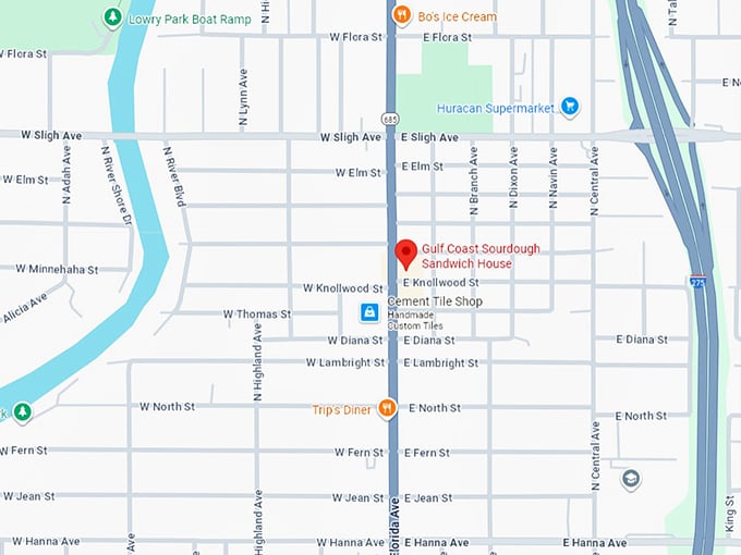 16. gulf coast sourdough sandwich house map
