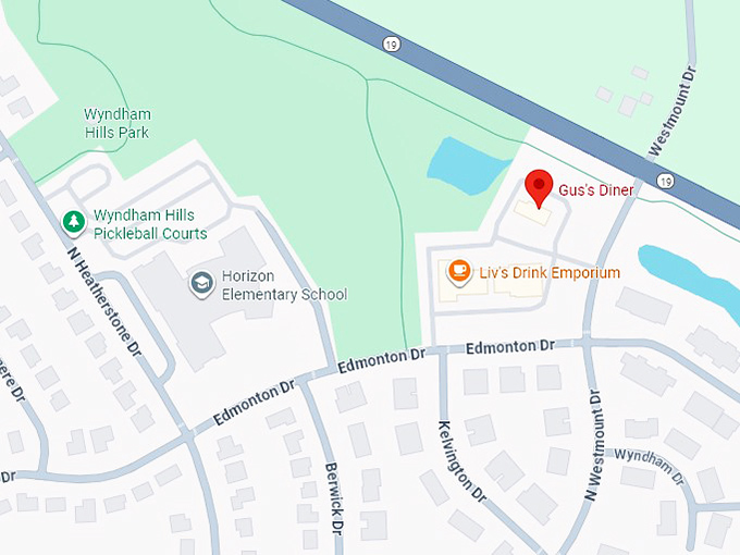 16. gus’s diner map