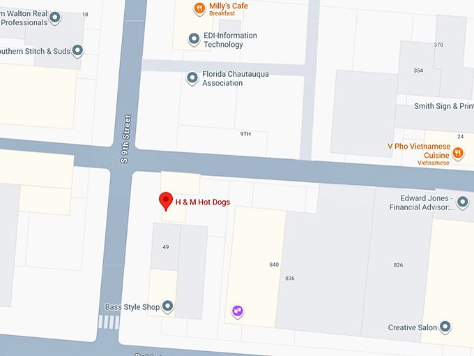 16. h & m hot dogs map