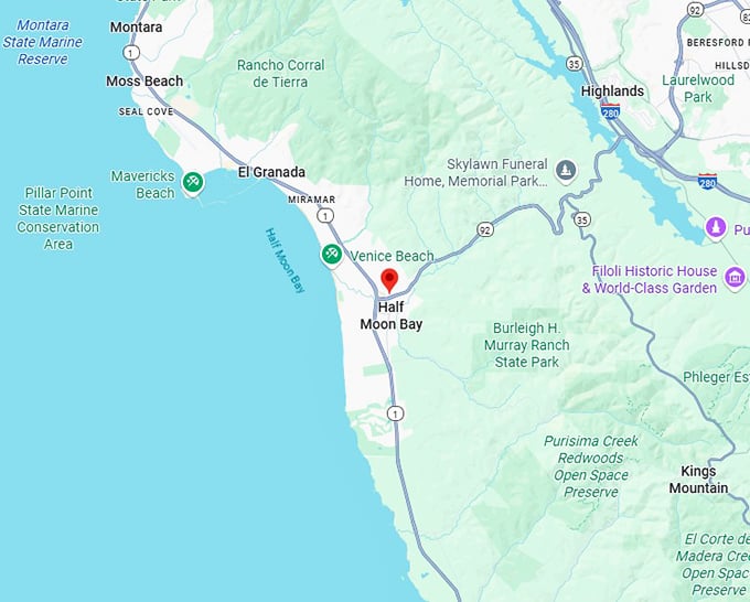 16. half moon bay map