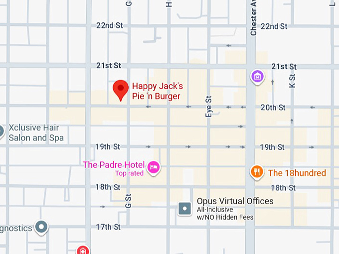 16. happy jack’s pie ’n burger map