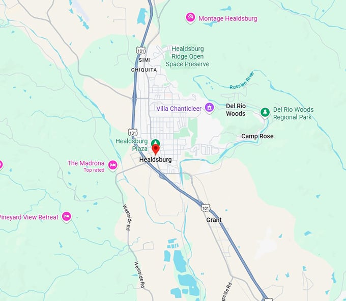 16. healdsburg map