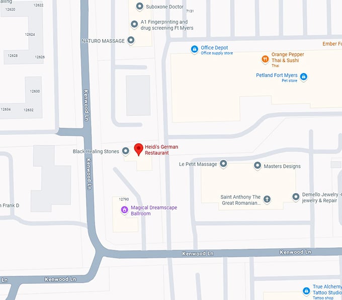 16. heidi's german restaurant map