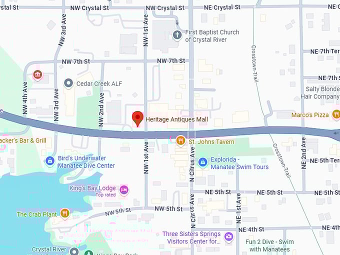16. heritage antiques mall map