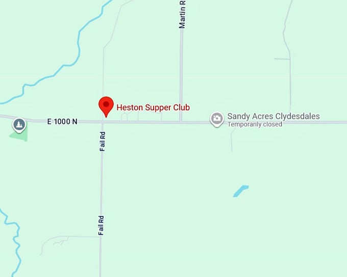 heston supper club map