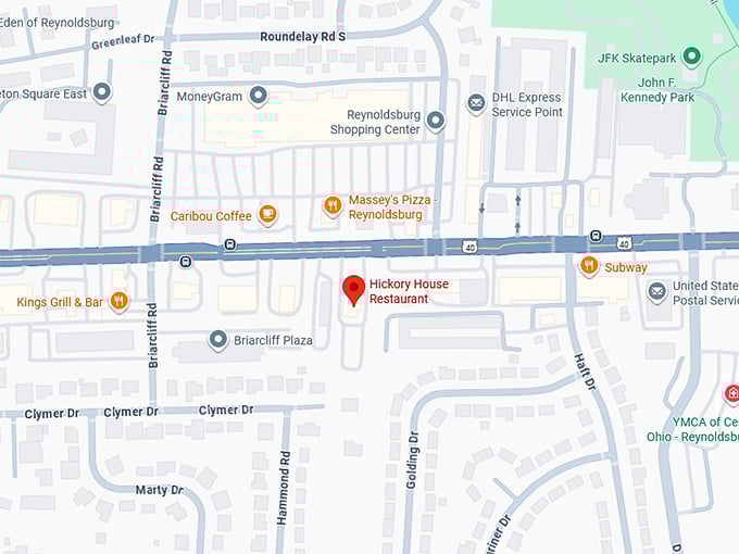 16. hickory house restaurant map