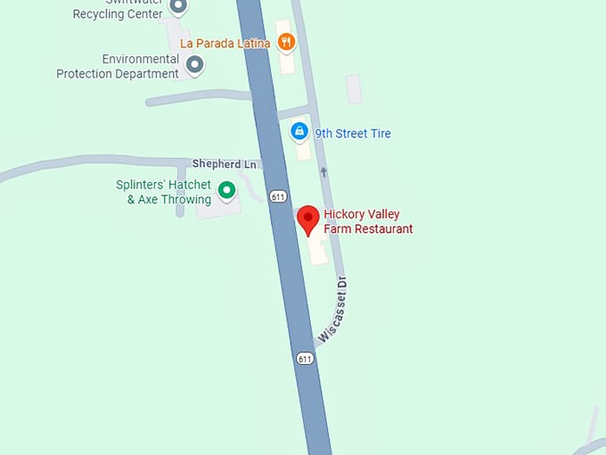 16. hickory valley farm restaurant map