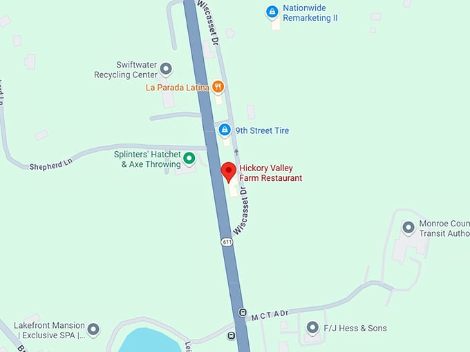 16. hickory valley farm restaurant map