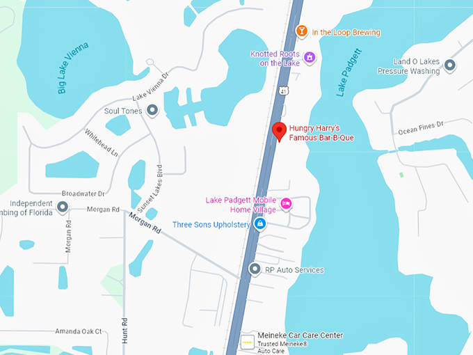 16. hungry harry’s famous bbq map