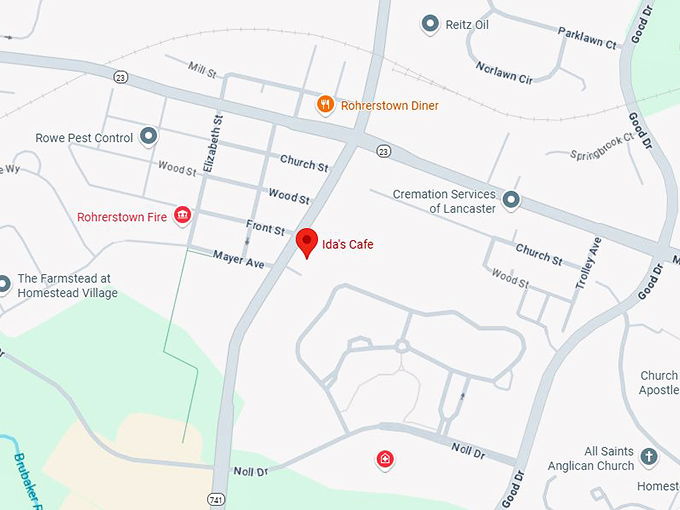16. ida's cafe map