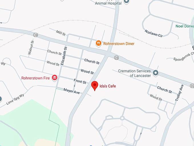 16. ida’s café map