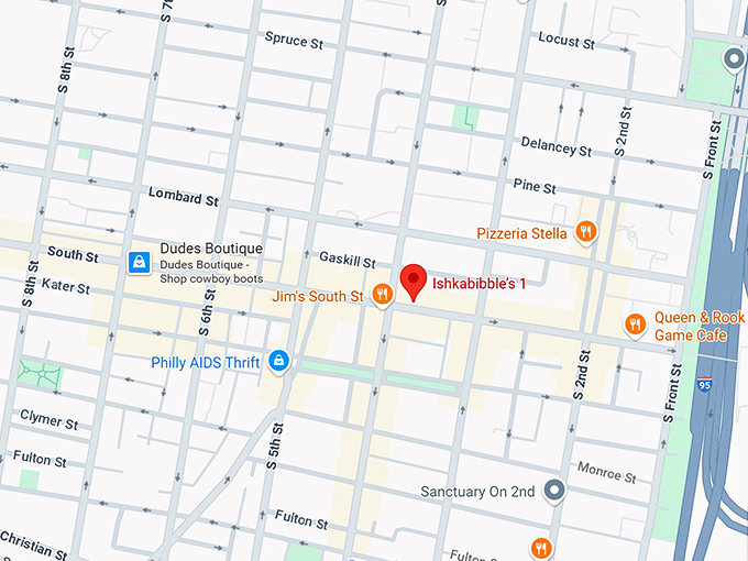16. ishkabibble’s 337 south st map