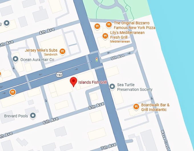 16. islands fish grill map