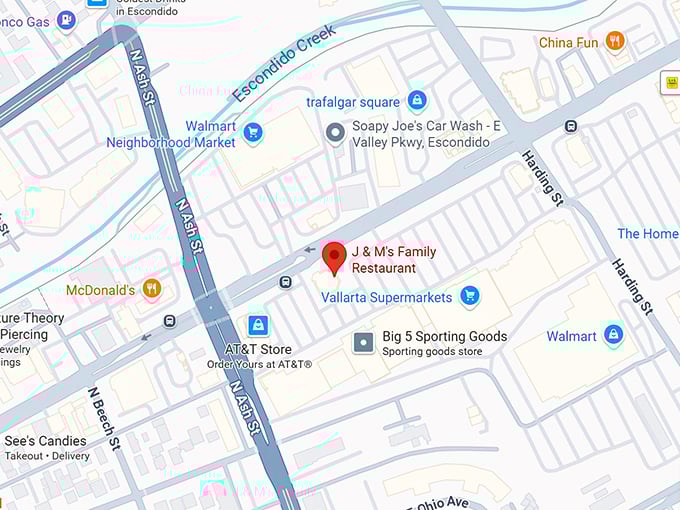 16. j & m's family restaurant map