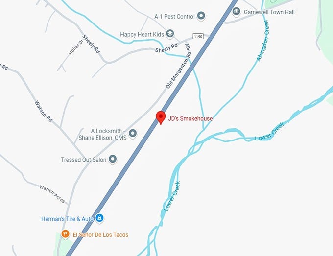 16. jd's smokehouse map