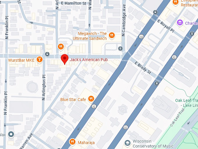 16. jack’s american pub map