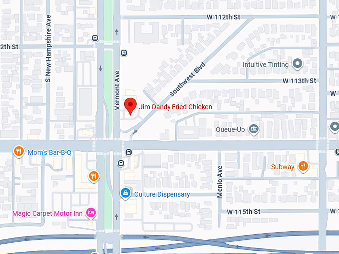 jim dandy fried chicken map
