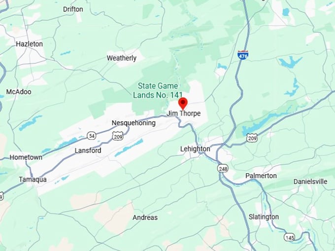 16. jim thorpe map
