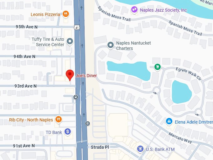 16. joe's diner map