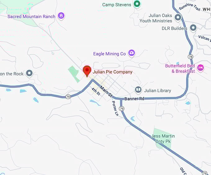 16. julian pie company map