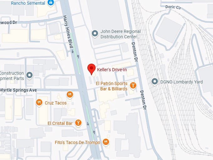16. keller’s drive in map