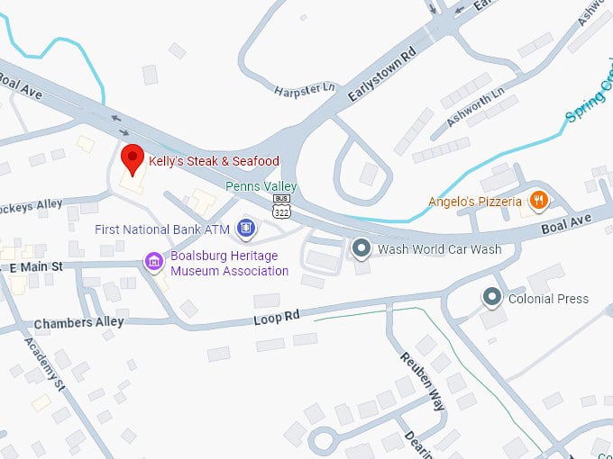 16. kelly's steak & seafood map