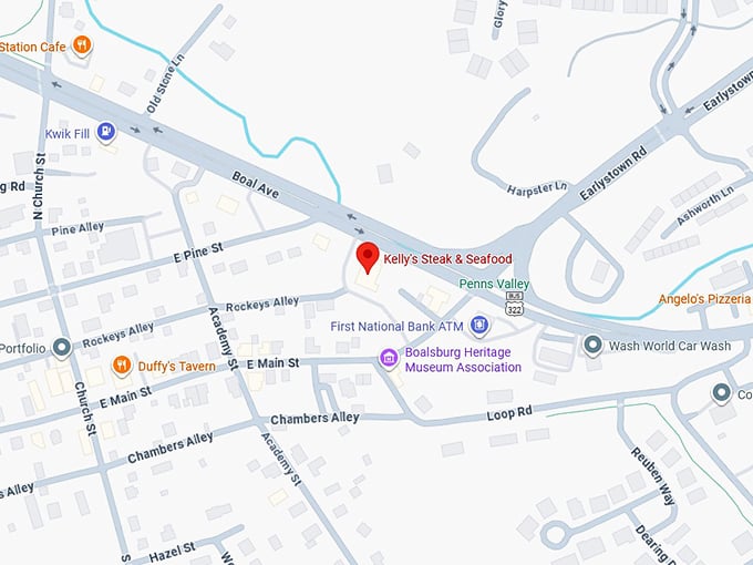 16. kelly's steak & seafood map