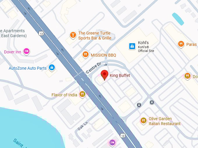 16. king buffet map