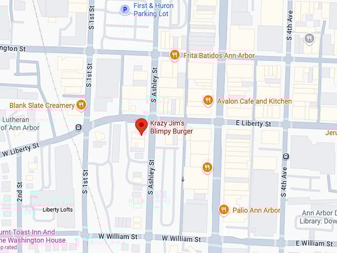 16. krazy jim's blimpy burger map
