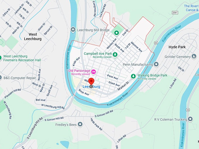16. leechburg, pa map