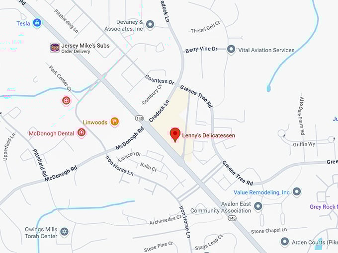 16. lenny's delicatessen map