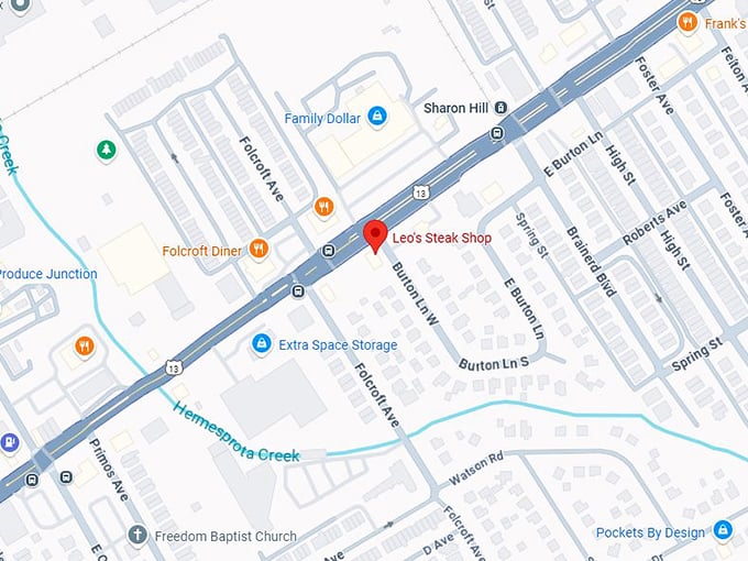 16. leo’s steak shop 1403 chester pike map