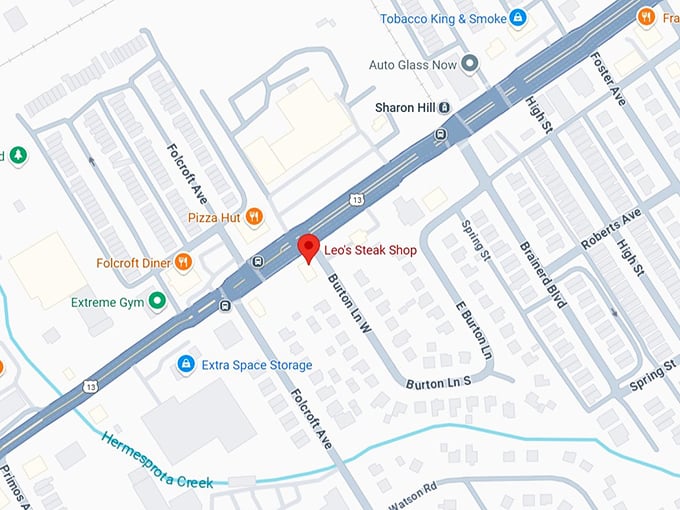 16. leo’s steak shop map