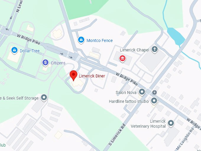 limerick diner map