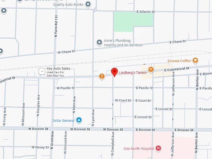 16. lindberg's tavern map