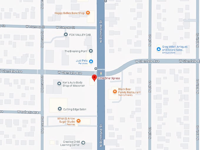 16. little diner xpress map
