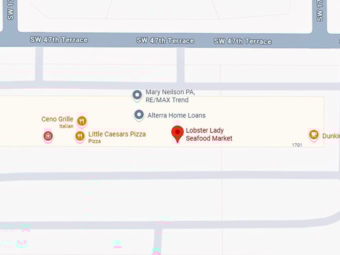 16. lobster lady seafood market map