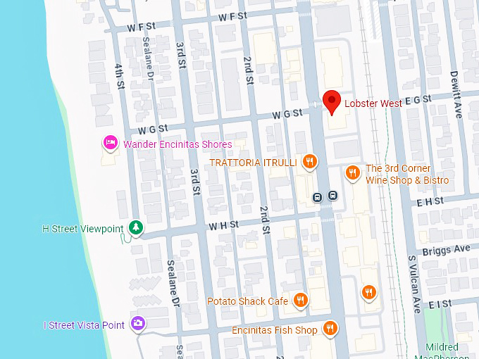 16. lobster west map
