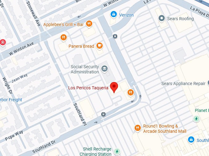 16. los pericos taqueria map
