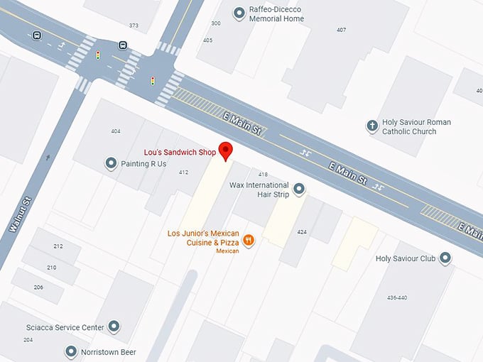 16. lou’s sandwich shop map