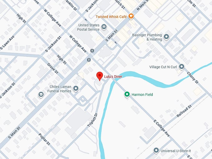 16. lulu's diner map