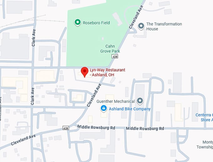 16. lyn way restaurant ashland, oh map