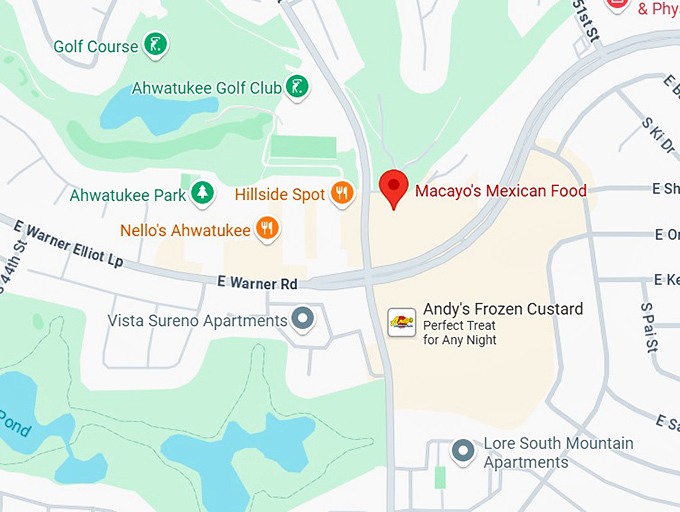16. macayo's mexican food map