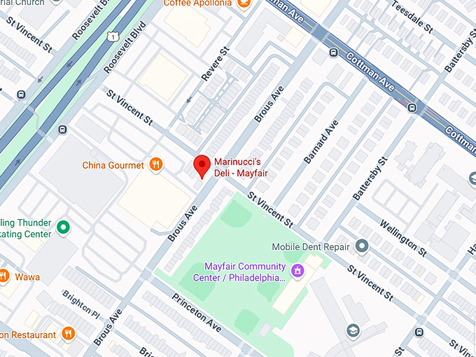 16. marinucci's deli mayfair map