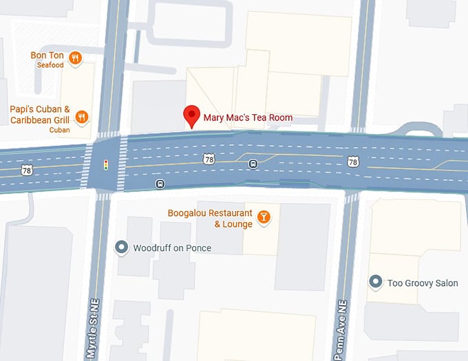 16. mary mac’s tea room map