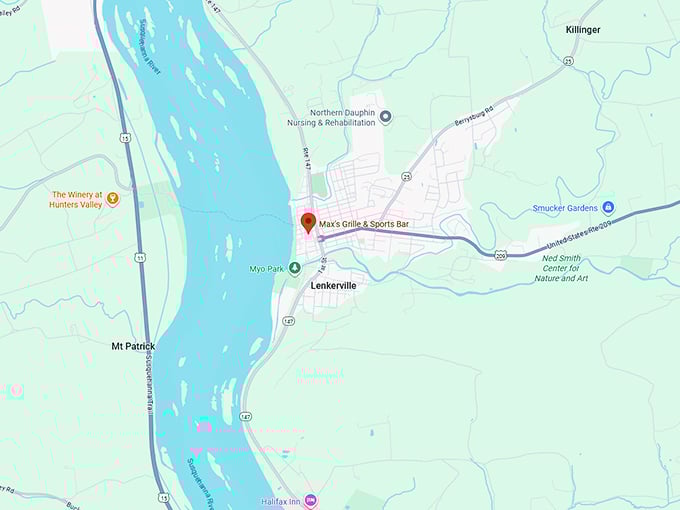 16. max's grille & sports bar map