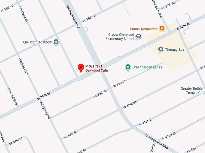 16. mcgarrey's oakwood cafe map