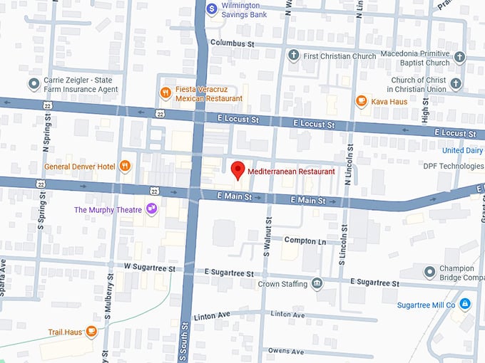 16. mediterranean restaurant 53 e main st map