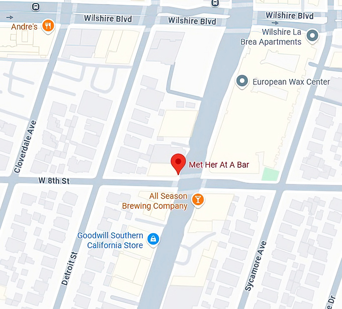 16. met her at a bar map