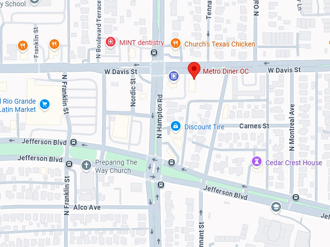 16. metro diner oc map